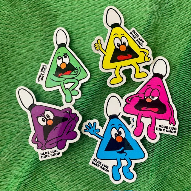 Blue Lug Limited Edition Reflector Character Stickers - I Like Your Bike